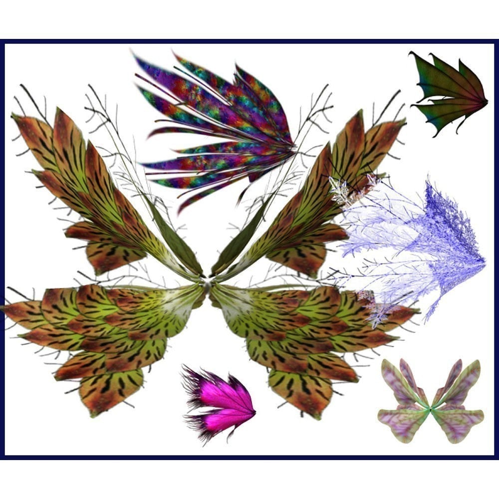 Fairy Wings Graphics Clip Art 52 Royalty Free Images Plus Bonus Wands ...