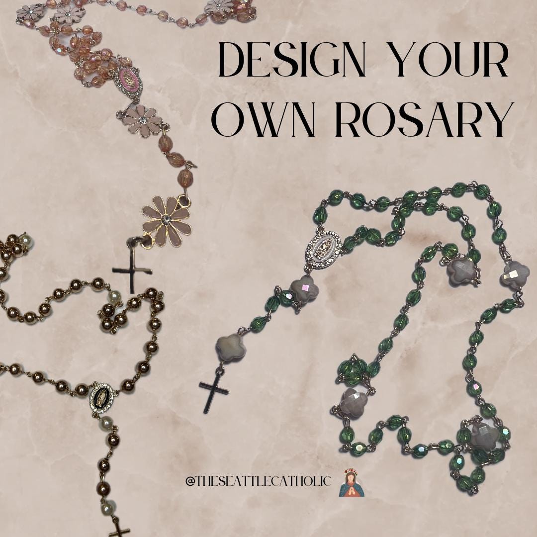 Design Your Own Rosary! FULLY CUSTOMIZABLE! - Etsy