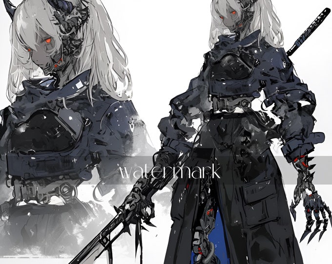 Adoptable | Gray Cyborg Anthro, Original Adopt, Character for ...