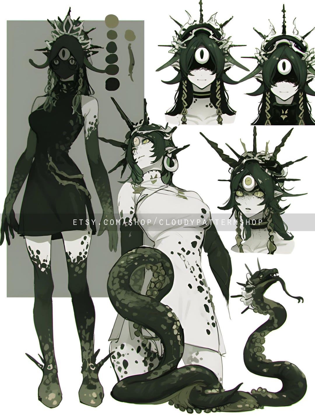 Adoptable | Swamp Dark Goddess, Original Adopt, Fursona, Character for ...