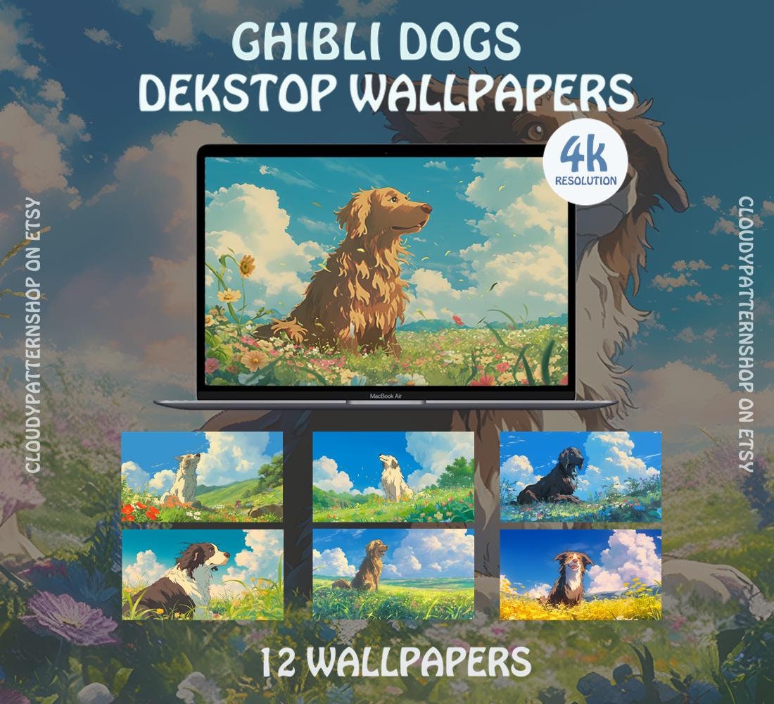 Ghibli Dogs 4k Wallpaper Lofi Wallpaper Anime Wallpapers Aesthetic ...