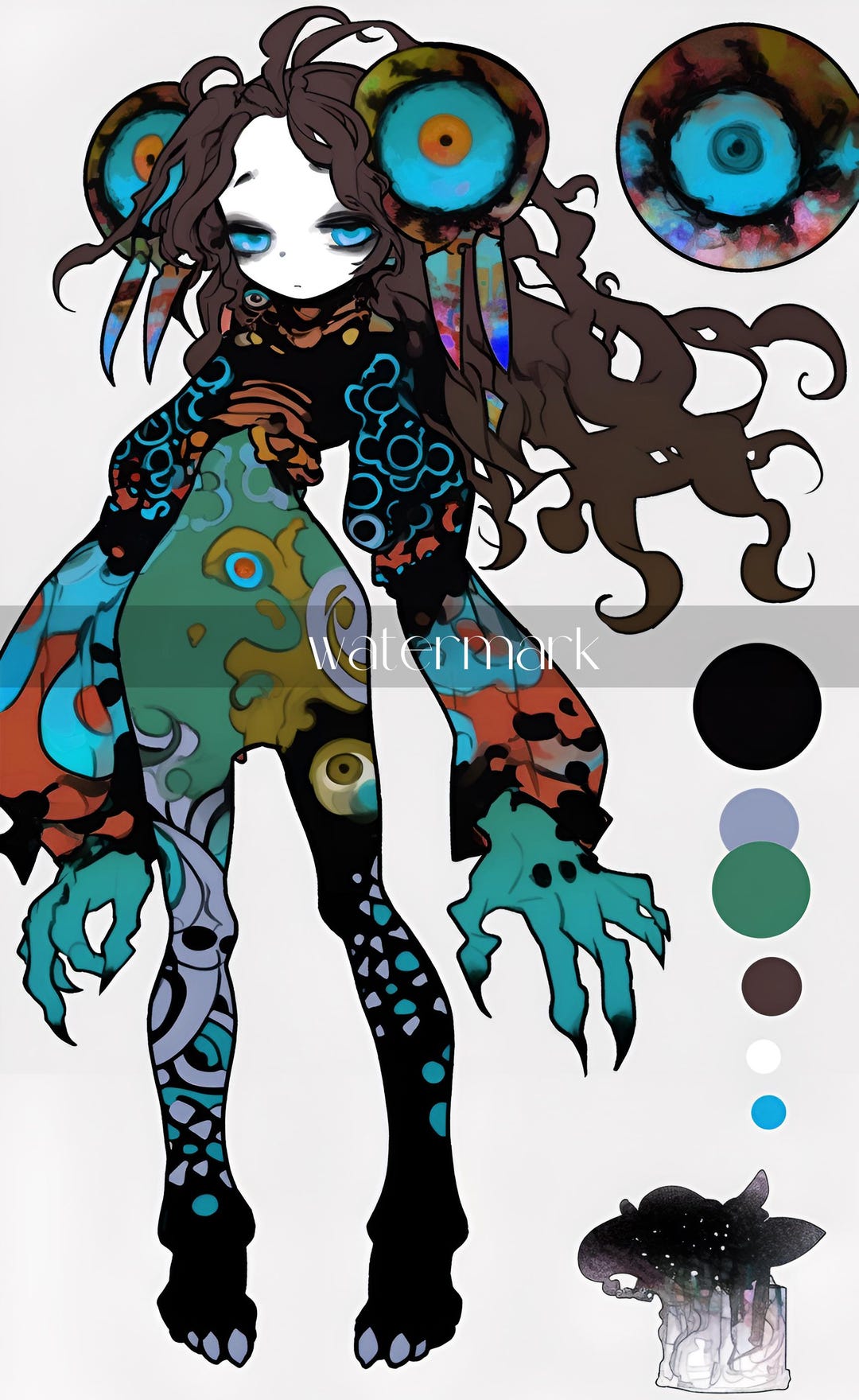 Adoptable | Eye Alien Anthro, Original Adopt, Fursona, Character for ...