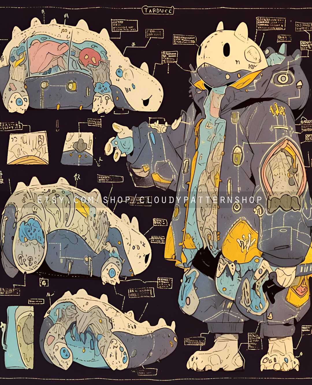 Adoptable | Alien Toy Anthro, Original Adopt, Fursona, Character for ...