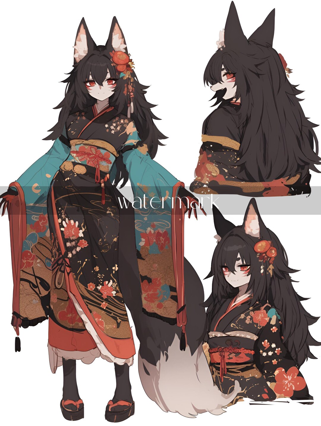 Adoptable | Traditional Outfit Furry, Original Adopt, Fursona ...