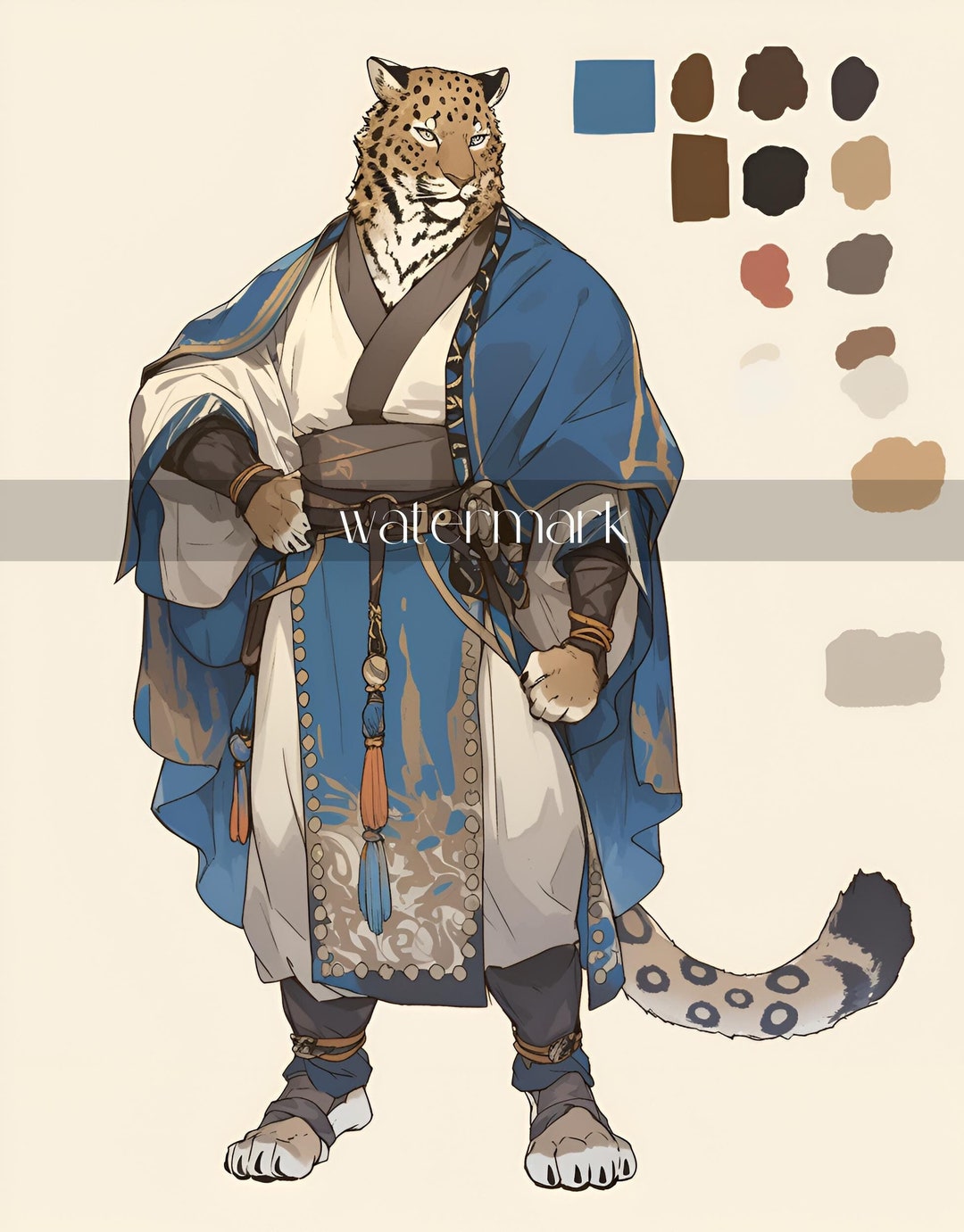 Adoptable | Leopard Anthro, Original Adopt, Character for Roleplaying ...