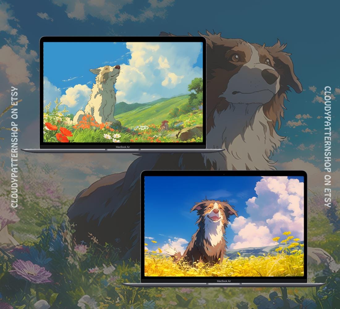 Ghibli Dogs 4k Wallpaper Lofi Wallpaper Anime Wallpapers Aesthetic ...