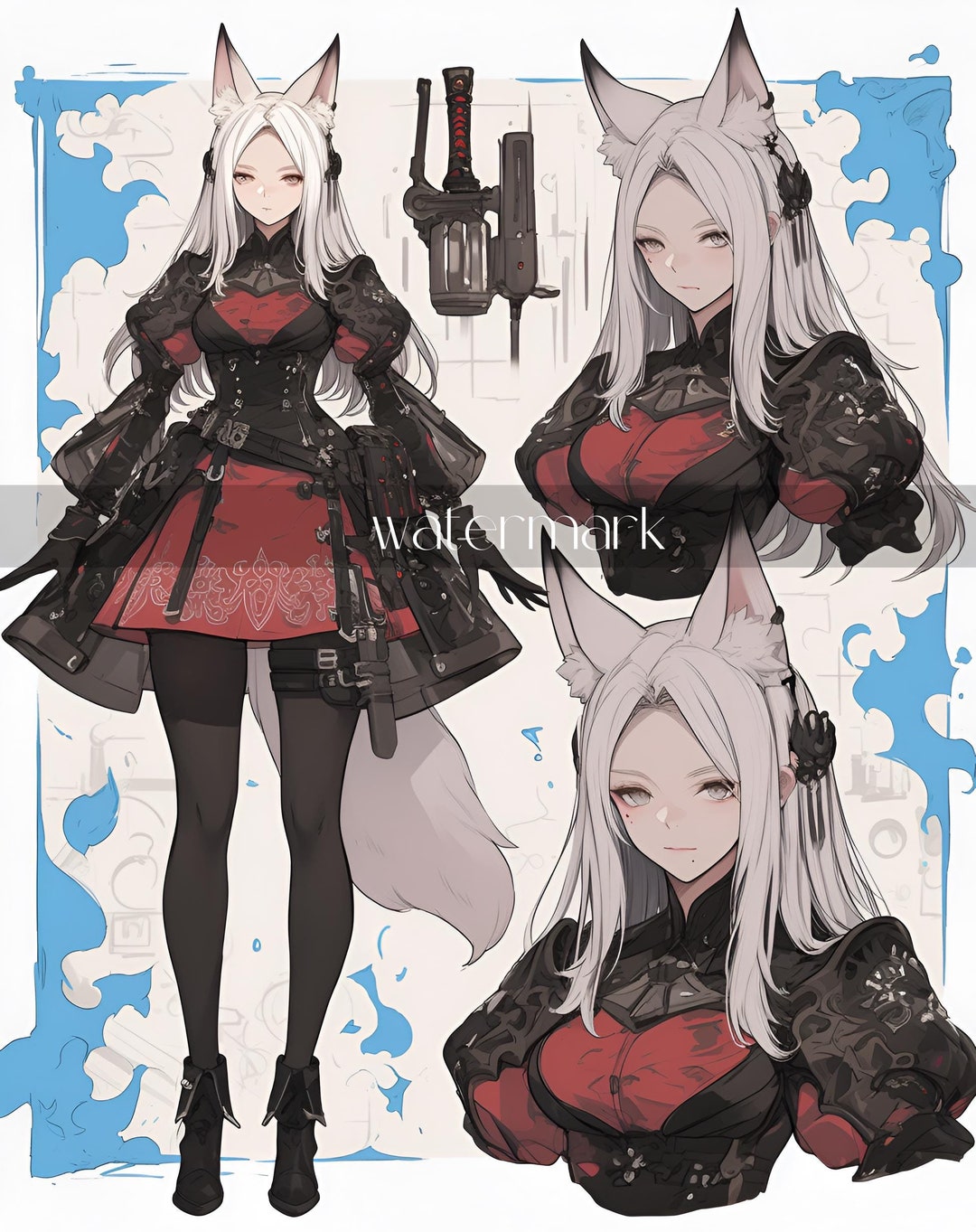 Adoptable Beautiful Kitsune, Original Adopt, Character for Roleplaying ...