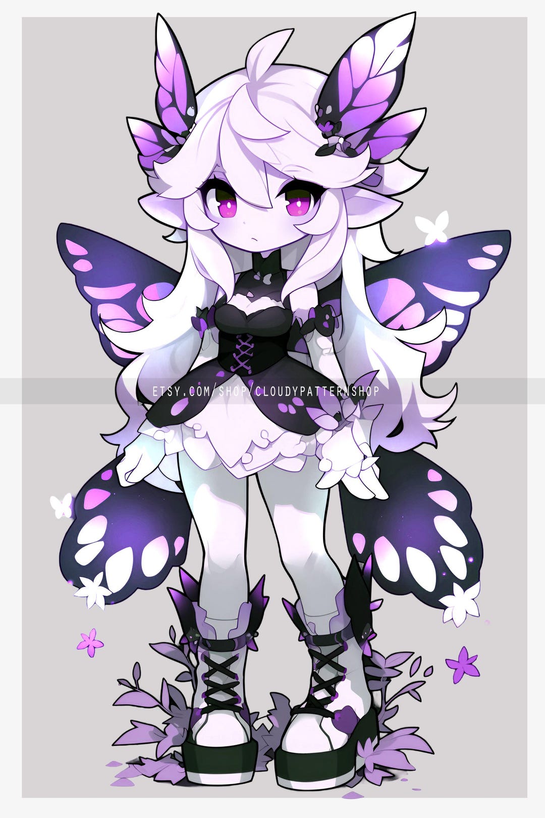 Adoptable | Magic Butterfly Humanoid, Original Adopt, Fursona ...