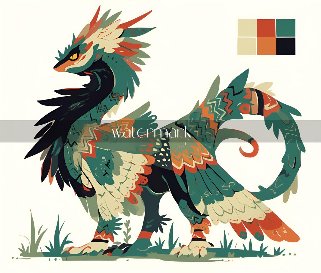 Adoptable | Swamp Winged Creature, Original Adopt, Fursona, Character ...