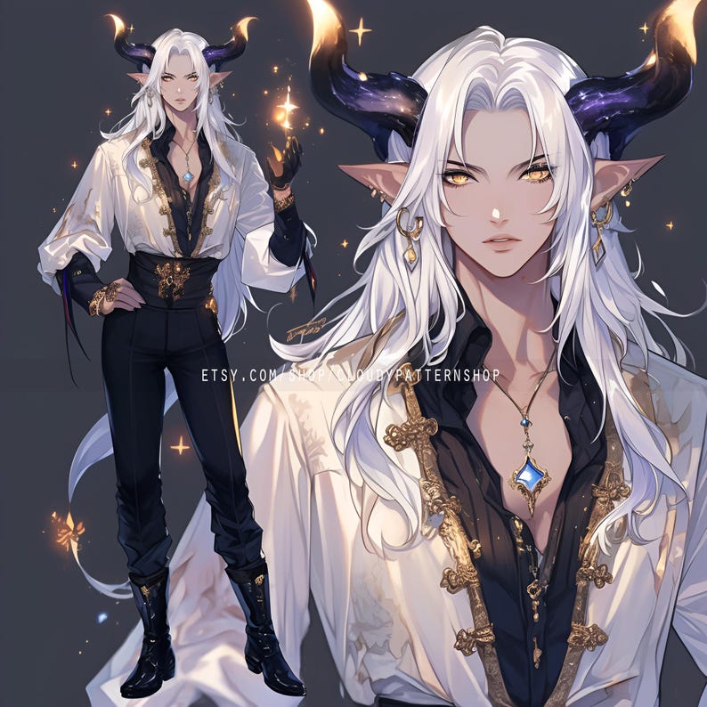 Adoptable | Tiefling Astrologer, Original Adopt, Character for ...