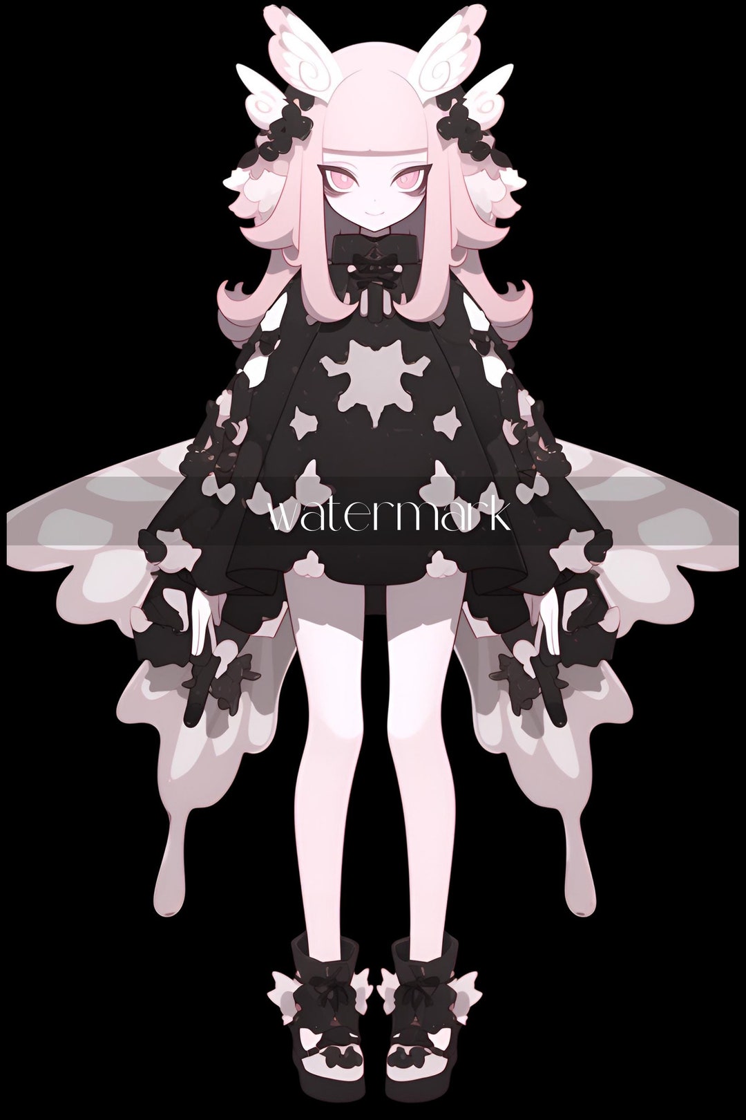 Adoptable | Pink Goth Fairy, Original Adopt, Character for Roleplaying ...