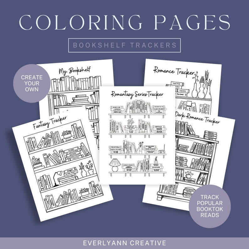 Printable Reading Journal | Digital Reading Journal | Romantasy | Dark ...