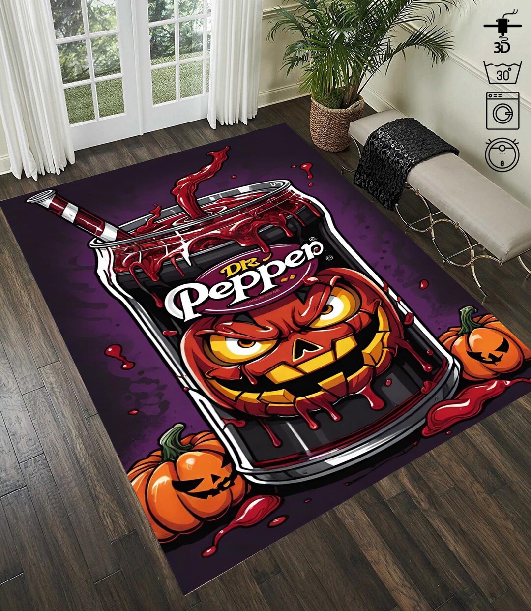 Halloween,pepper Horror Drink, Halloween Carpet, Pumpkin Carpet ...