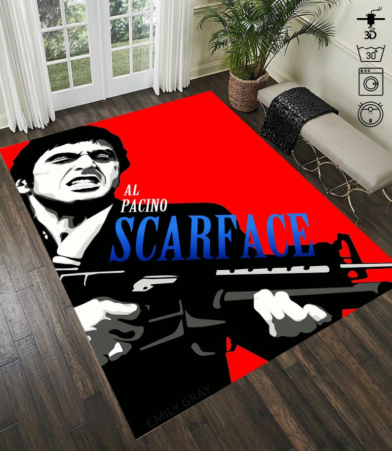 Scarface Movie Rug: Tony Montana Fan Art - Etsy