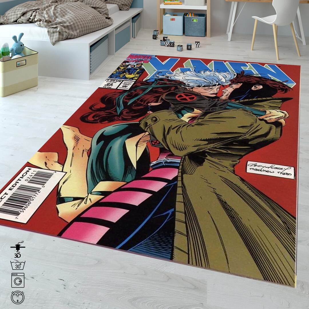 Gambit Rug, Comic Books Rug, X-men Legends Rug, Retro Rug, X-men Comics ...