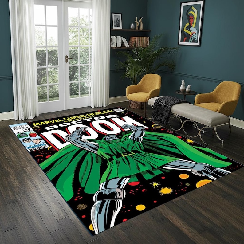 Super Heroes Rug, Doom Covers, Superhero Design Rug, Super Hero Comics ...