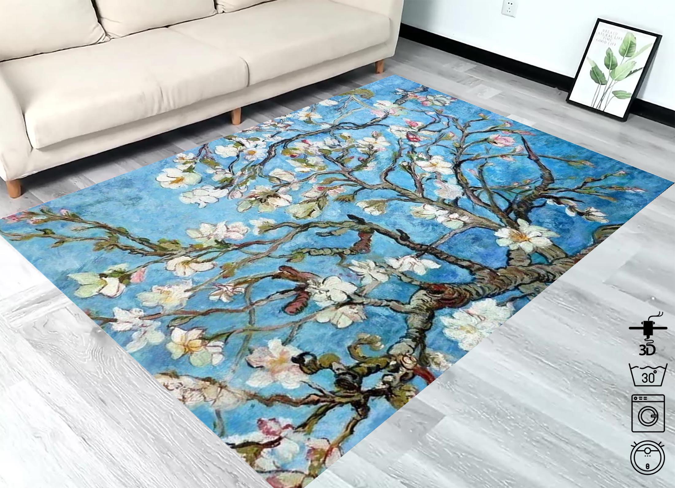Vincent Van Gogh Rug, Van Gogh Almond Blossoms,famous Paintings, Art ...