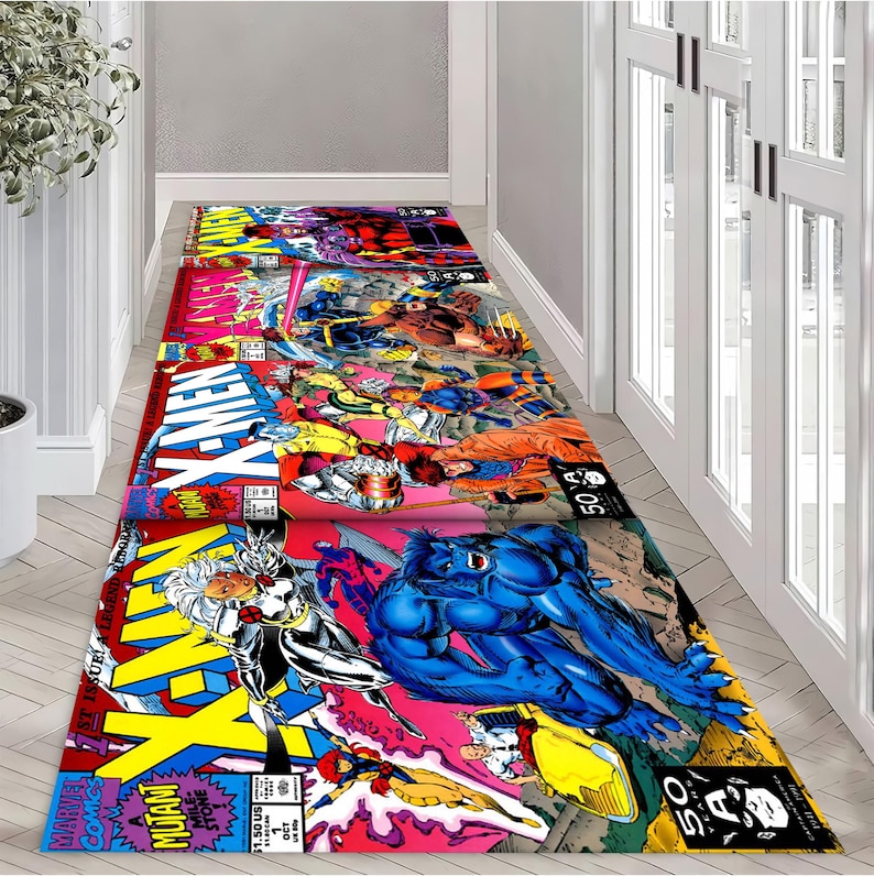 X-men Comic Book Cover Runner Rug: Magneto, Gambit Carpet - Etsy