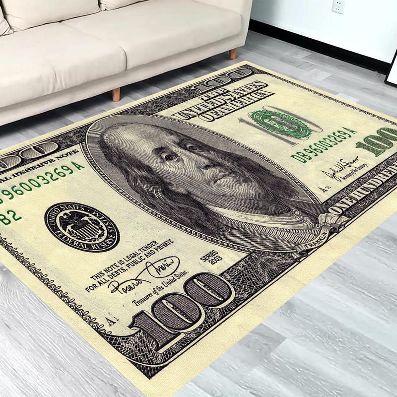 Dollars Bill Rug - Etsy