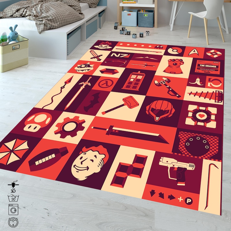 Video Game Rug - Etsy