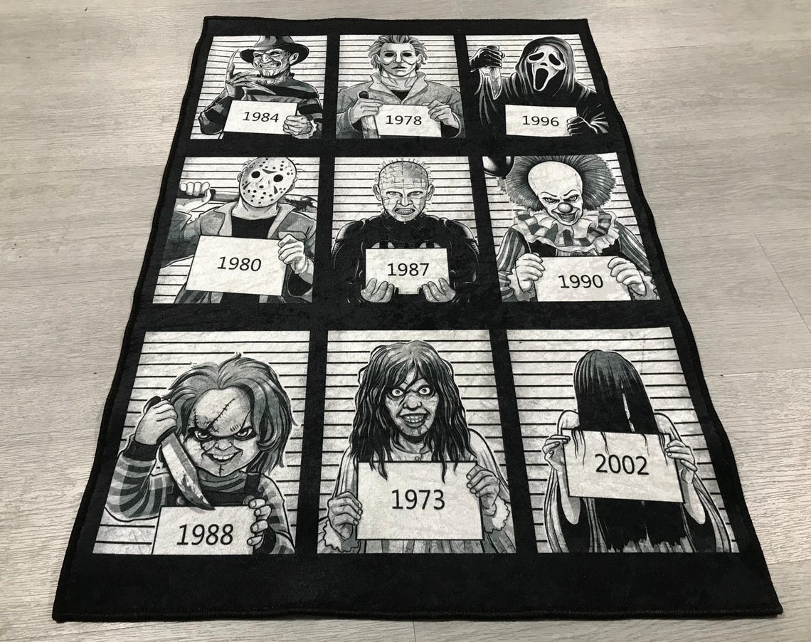 Horror Prison Rug,halloween Street Art Rug, Horror Movies Rug, Horror ...