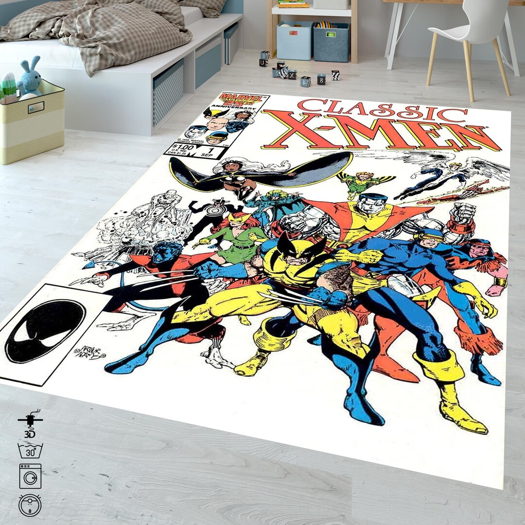 Retro Comic Book Rug: Wolverine & X-men Legends - Etsy UK