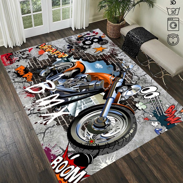 Motorcycle Rug - Etsy