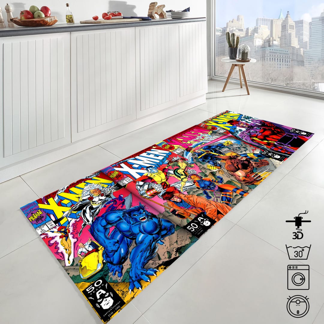 X-men Comic Book Cover Runner Rug: Magneto, Gambit Carpet - Etsy