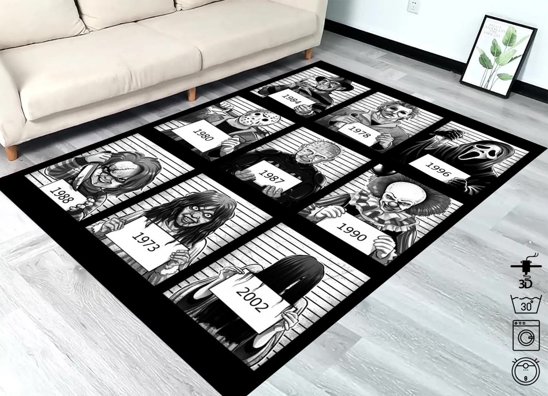 Horror Prison Rug,halloween Street Art Rug, Horror Movies Rug, Horror ...
