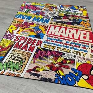 Retro Comic Book Area Rug: Super Hero Cartoon Design - Etsy