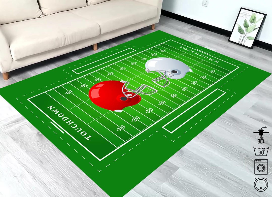 Football Field Rug: Customizable Sports Area Rug - Etsy