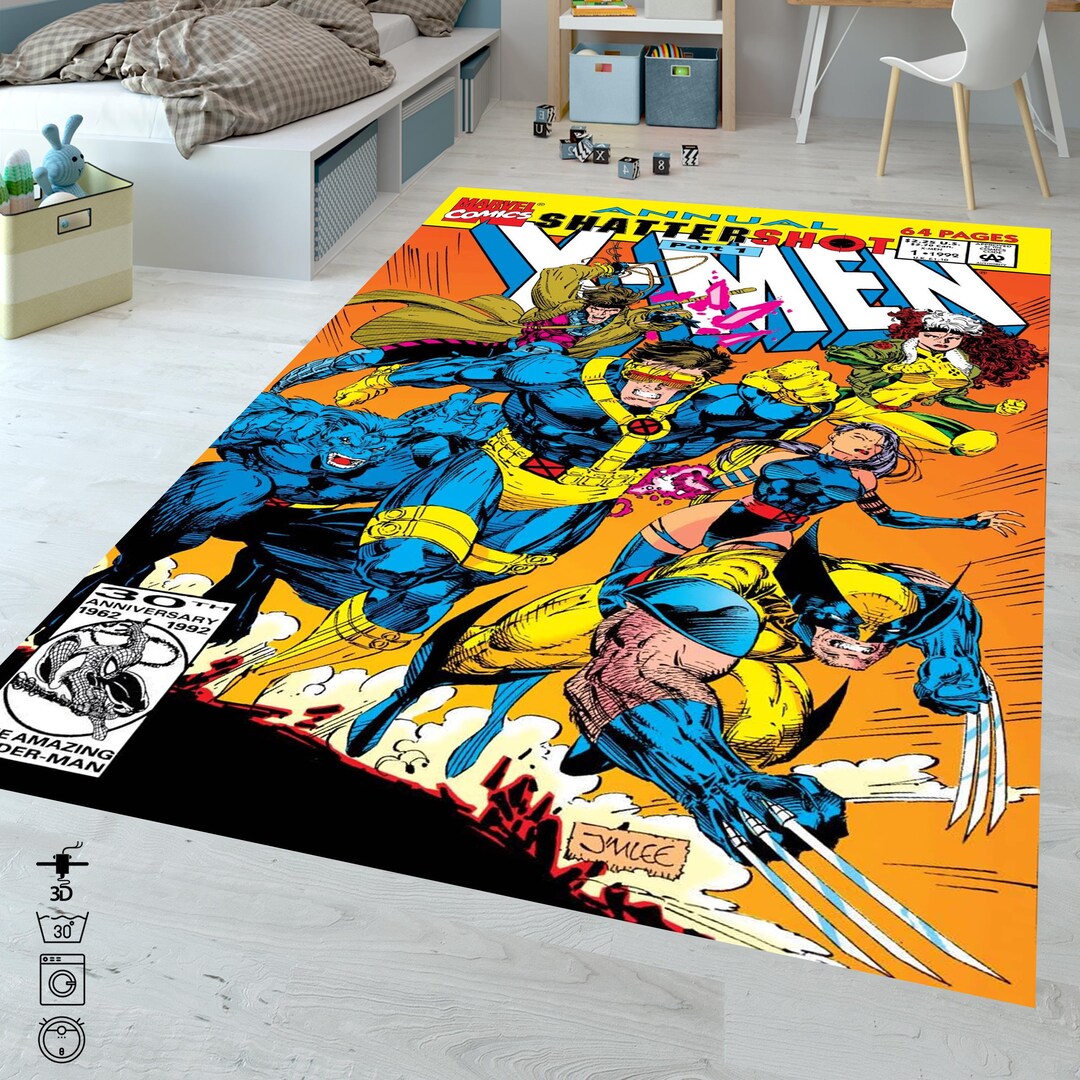 Retro Comic Book Rug: Wolverine & X-men Legends - Etsy