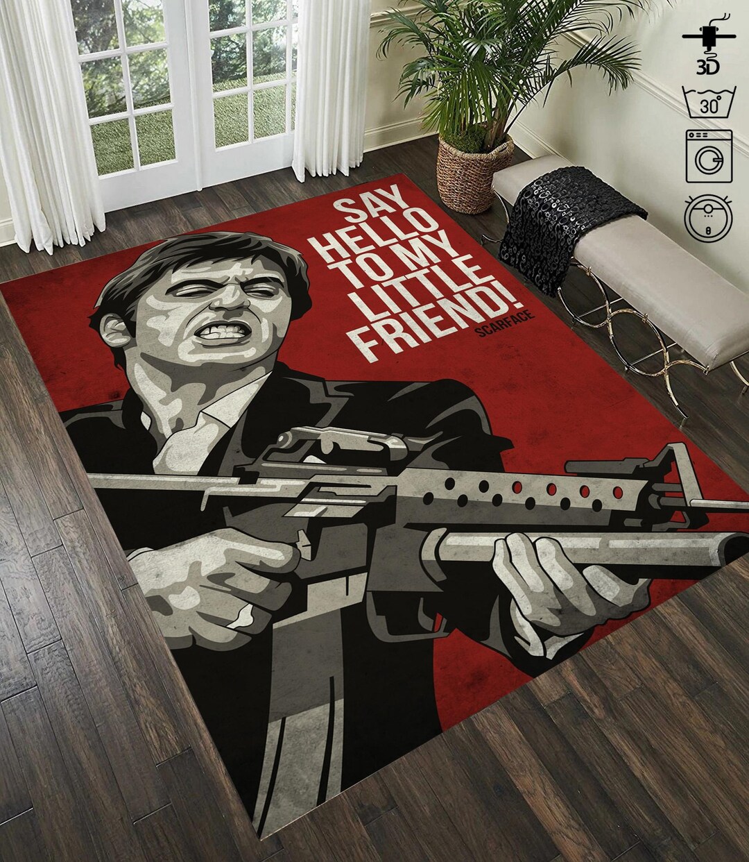 Scarface Rug,movie Rug,scarface Movie, Scarface Carpet, Scarface, for ...