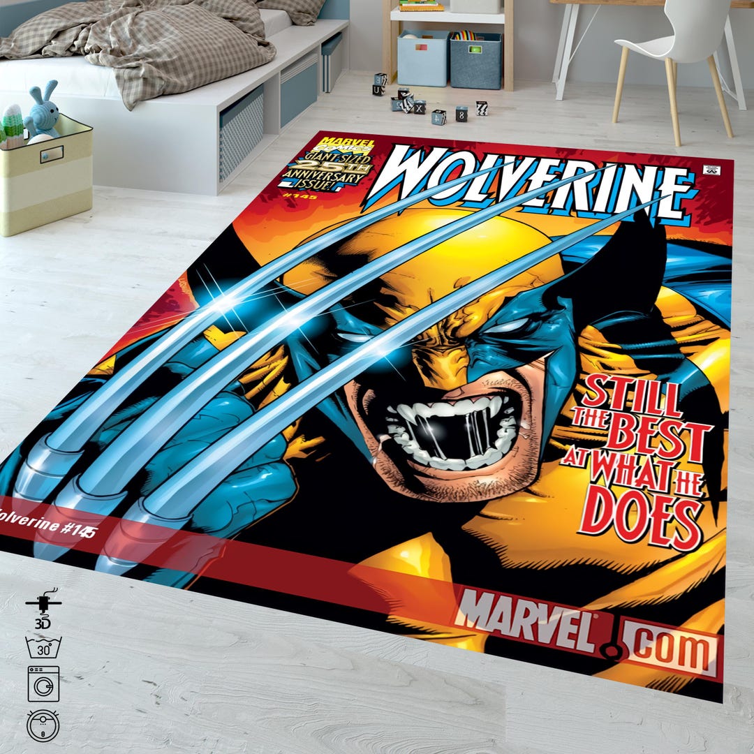 Wolverine Comic Cover Rug: Retro X-men Legends Design - Etsy