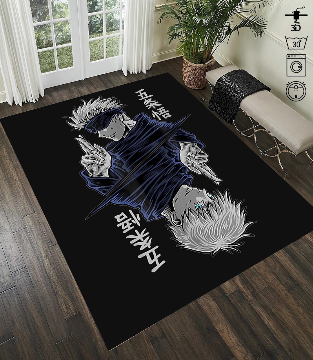 Anime Rug, Anime Art Rug, Awesome Rugs for Living Room, Home Decore ...