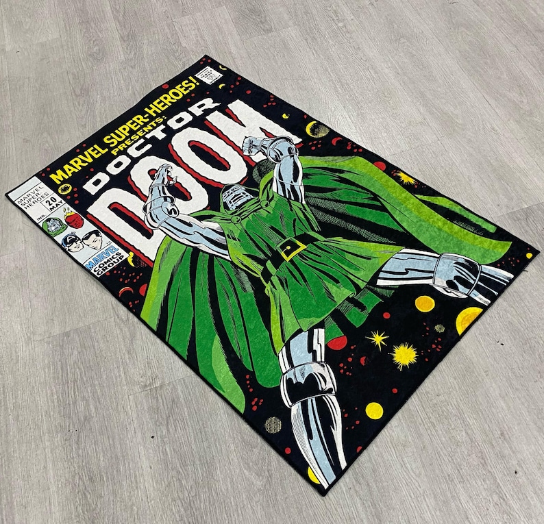 Super Heroes Rug, Doom Covers, Superhero Design Rug, Super Hero Comics ...