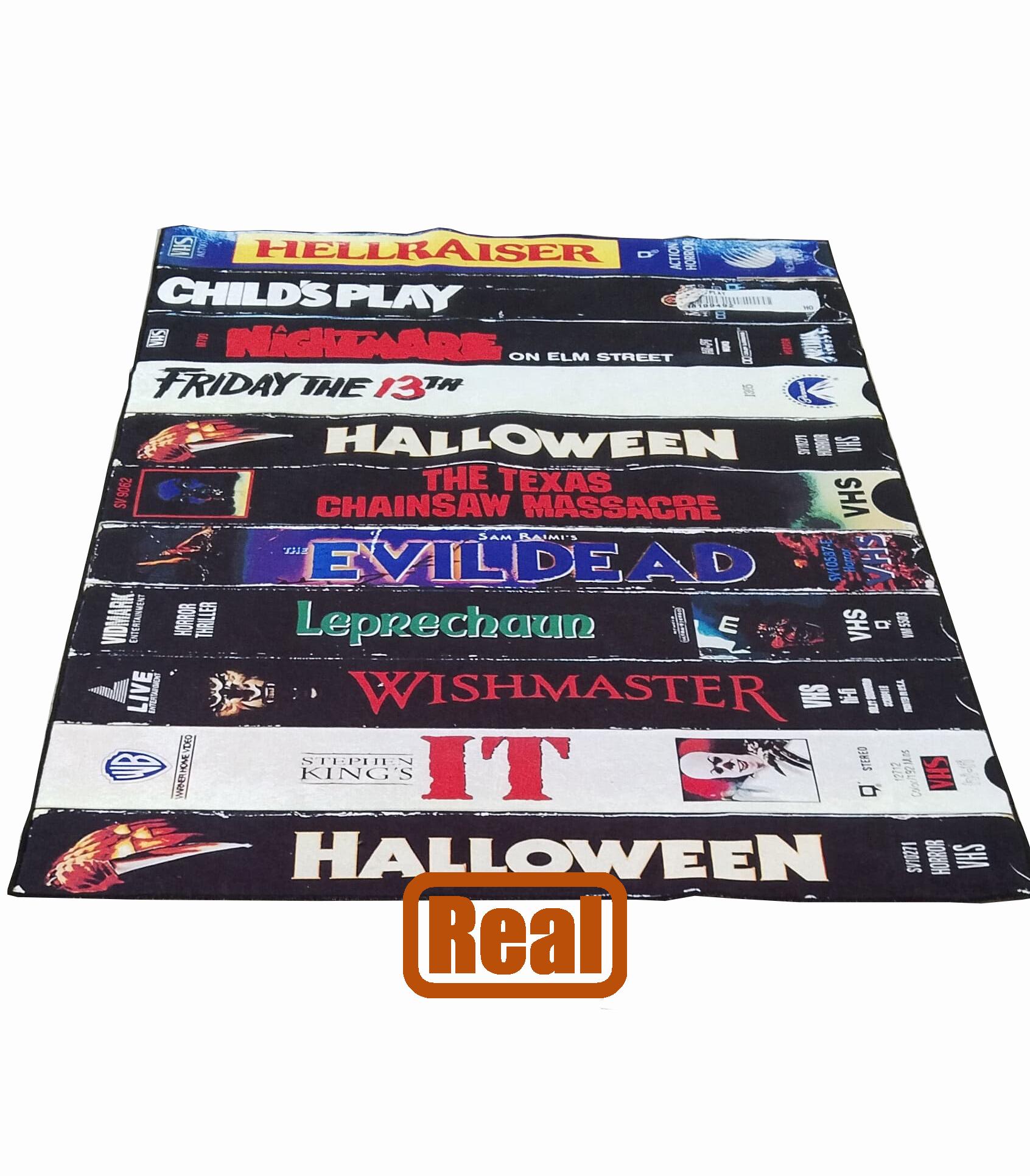 Retro Movies, VHS Films, Horror, Movie Rug, Home Decor Rug, Popular Rug ...