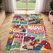 Retro Comic Book Area Rug: Super Hero Cartoon Design - Etsy