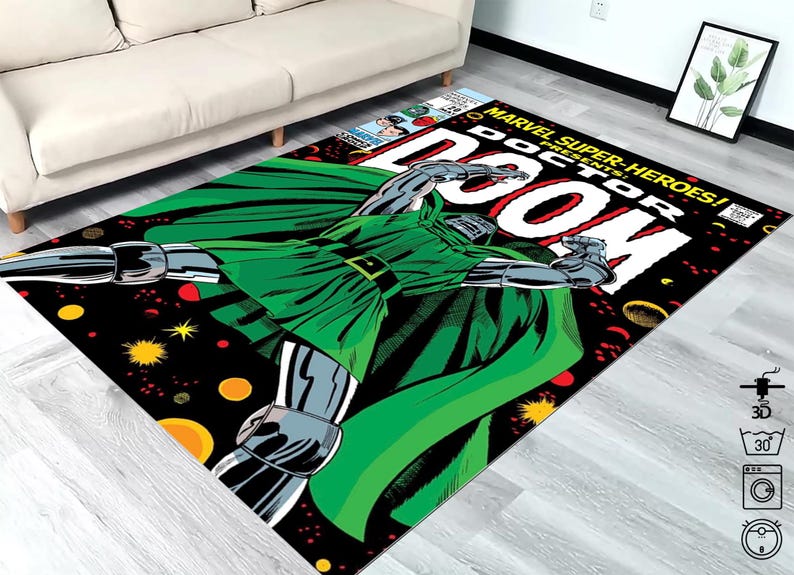 Super Heroes Rug, Doom Covers, Superhero Design Rug, Super Hero Comics ...