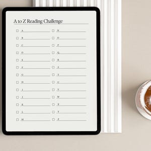 Digital & Printable Book Journal Pages for Reading Enthusiasts A to Z ...
