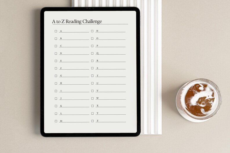 Digital & Printable Book Journal Pages for Reading Enthusiasts- A to Z ...