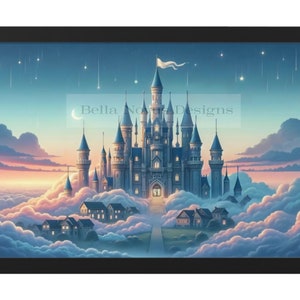 DIGITAL DOWNLOAD, Fairy Tale Castle Wall Art. - Etsy