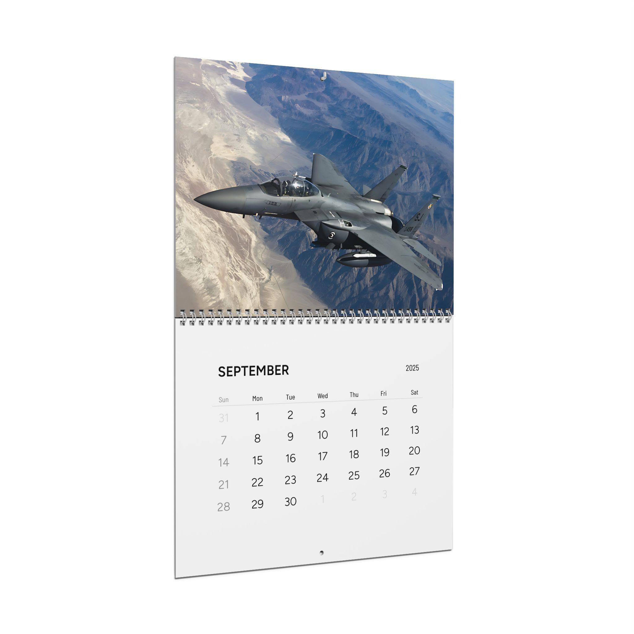 2025 Fighter Jet Wall Calendar Stunning Aircraft Photography, 11x8.5 ...