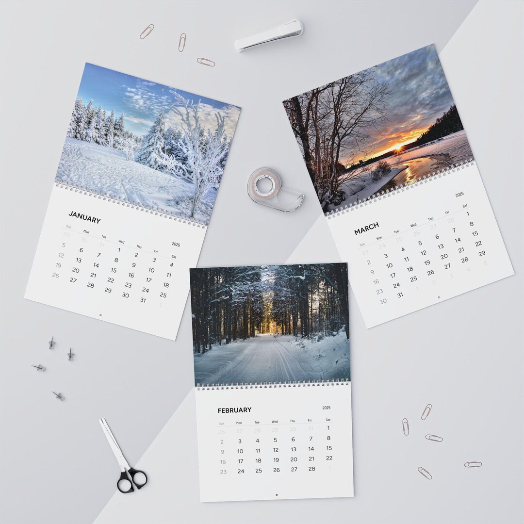 2025 Scenic Wall Calendar Stunning Monthly Landscape Photos, 11x8.5 ...