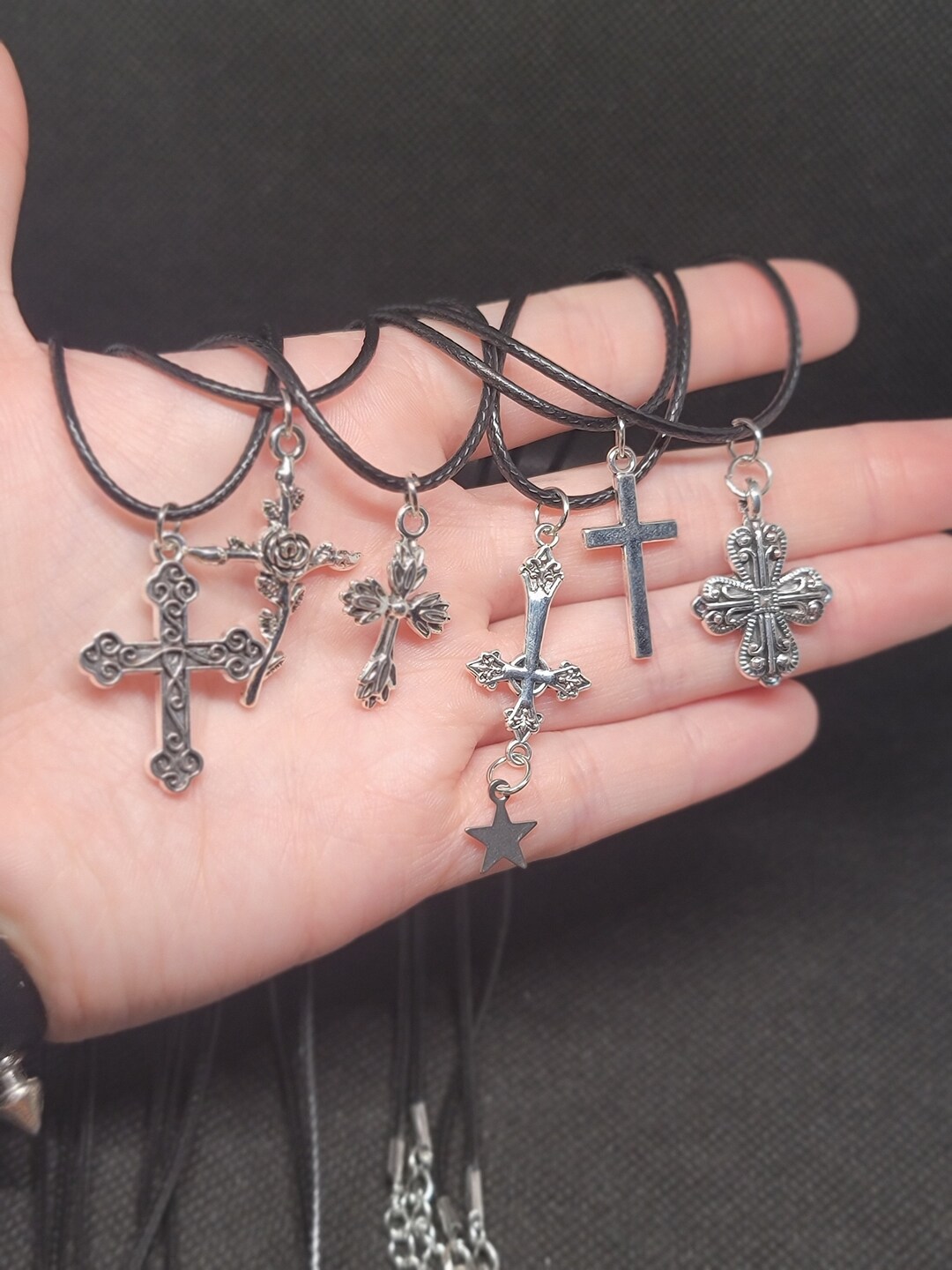 Pendant Necklace Punk Charms Gothic Pendants Custom Present for Her ...