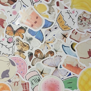 Kawaii Stickers Box School Sticker Decoration Office Supply Cute Dorm ...