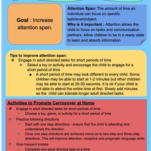 Speech Therapy Goal Guide - Etsy