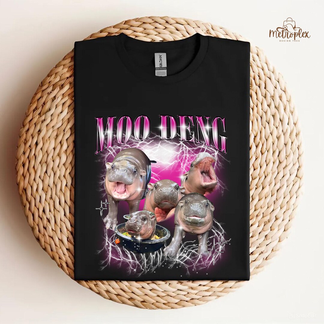 Moo Deng Meme Shirt Funny, I Love Moo Deng Tee, Moo Deng Fan Club ...