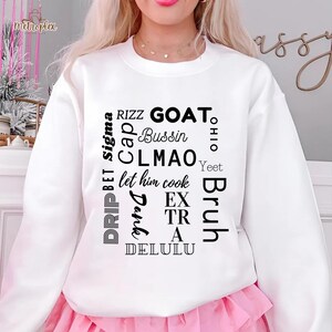 Gen Z Slang Shirt, Typography Teen Slang T-shirt, Funny Teacher Bruh ...