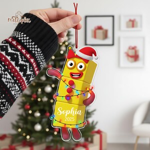 Personalized Numberblocks Christmas Ornament: Acrylic Kids Tree Decor ...